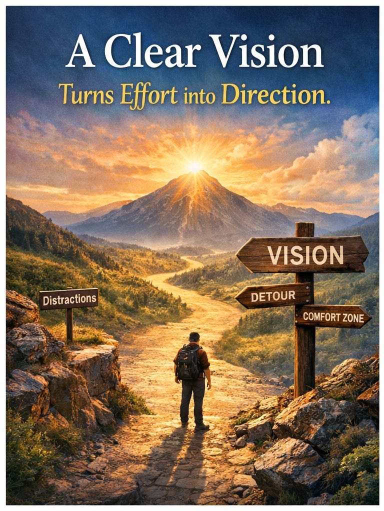 Blog Series #151 A Clear Vision Turns Effort Into Direction** Many ...