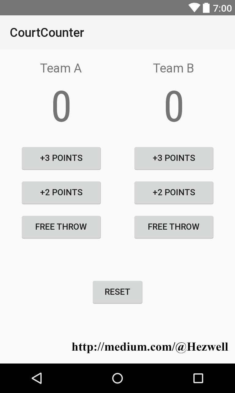 [Android Studio — Beginer] CourtCounter App | by [Hezwell] Kevin ...