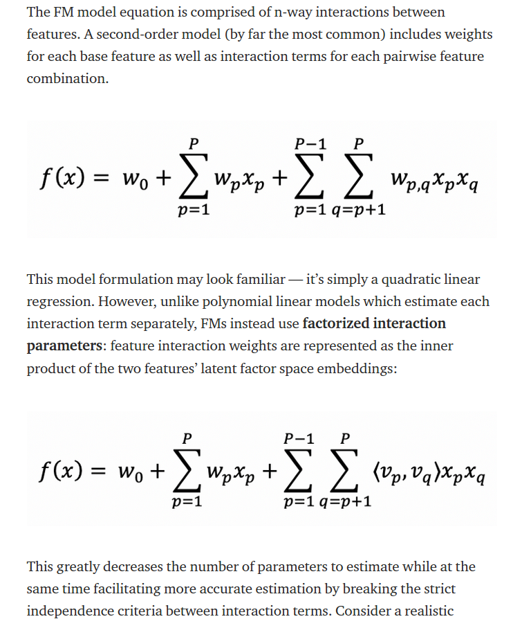 Factorization Machines For Recommender System Ming Wang Medium