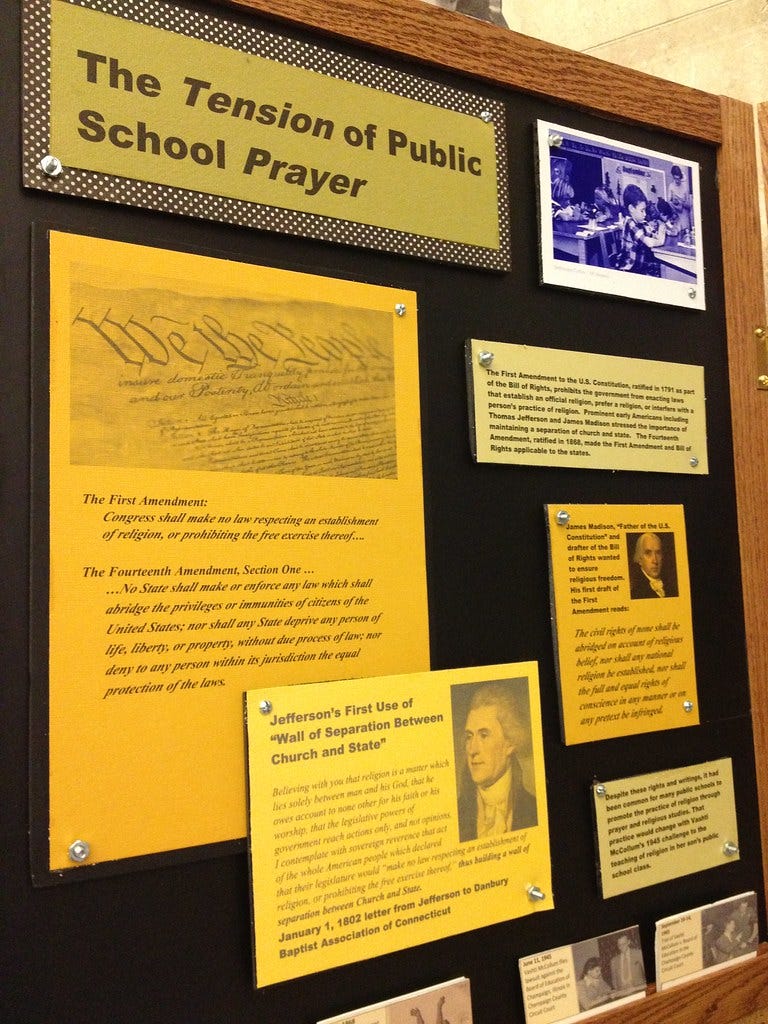 Religion in the Schools and the First Amendment | by N. Ack, Court ...