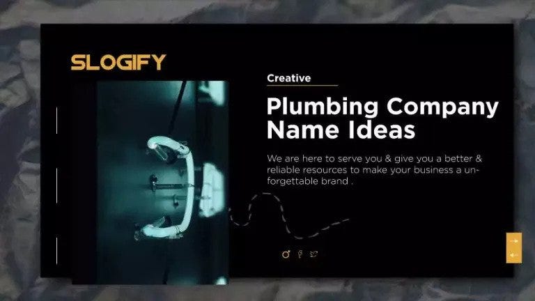 900+ Male and Female Plumbing Company Brand Name Ideas 2022 | by ...