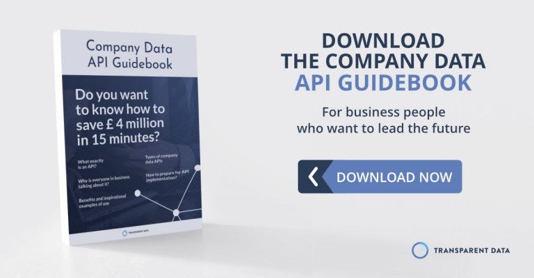 Company Data API Guidebook. Download for free | by Transparent Data ...