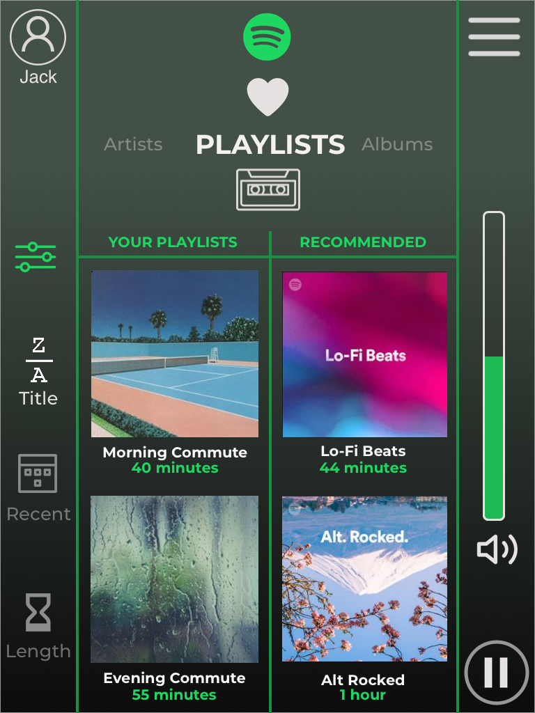 Spotify In-car Design. This project began as a recent design… | by Jack ...