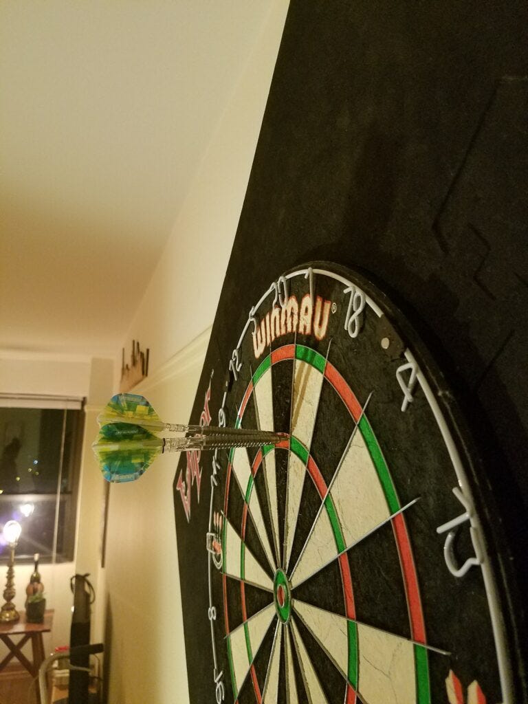 Darts improve focus. In my final year of acting school… | by Dan Lewis ...