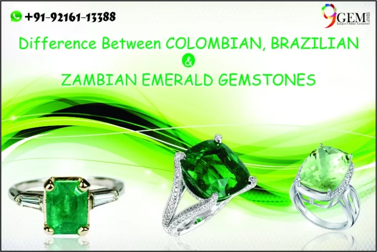 Difference Between Colombian, Brazilian & Zambian Emerald Gemstones - 9Gem.com - Medium