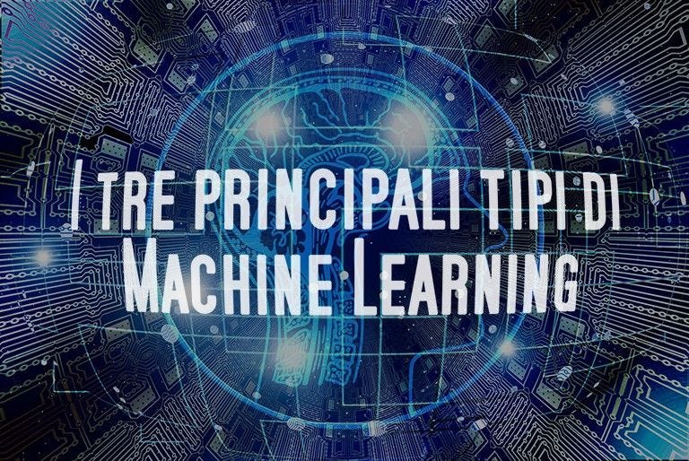 I tre principali tipi di Machine Learning: Apprendimento Supervisionato ...