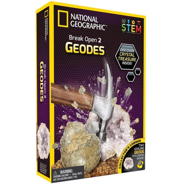 Break Open 2 Real Geodes - Curiouskidzz - Medium