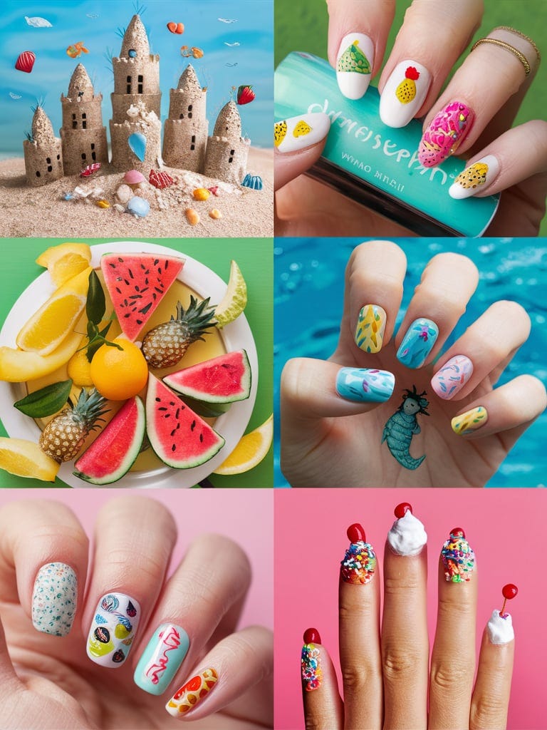 Summer Nail Inspo: Vibrant, Chic, & Ready to Shine! - Queenbees26 - Medium