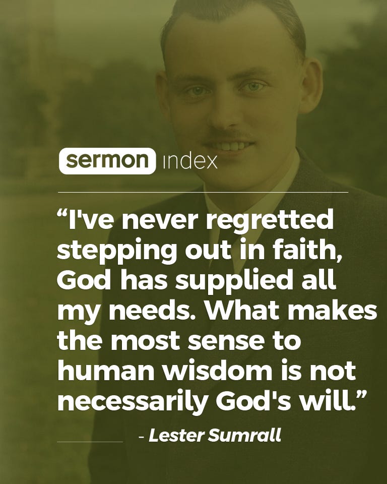 Quote by Lester Sumrall - SermonIndex.net - Medium