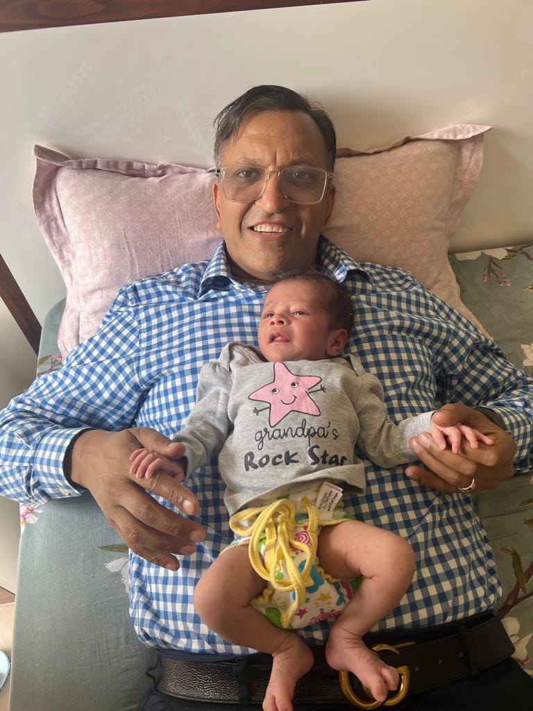 Enjoying Happy Life Moments With My Grand Son Rajiv Agarwal Medium