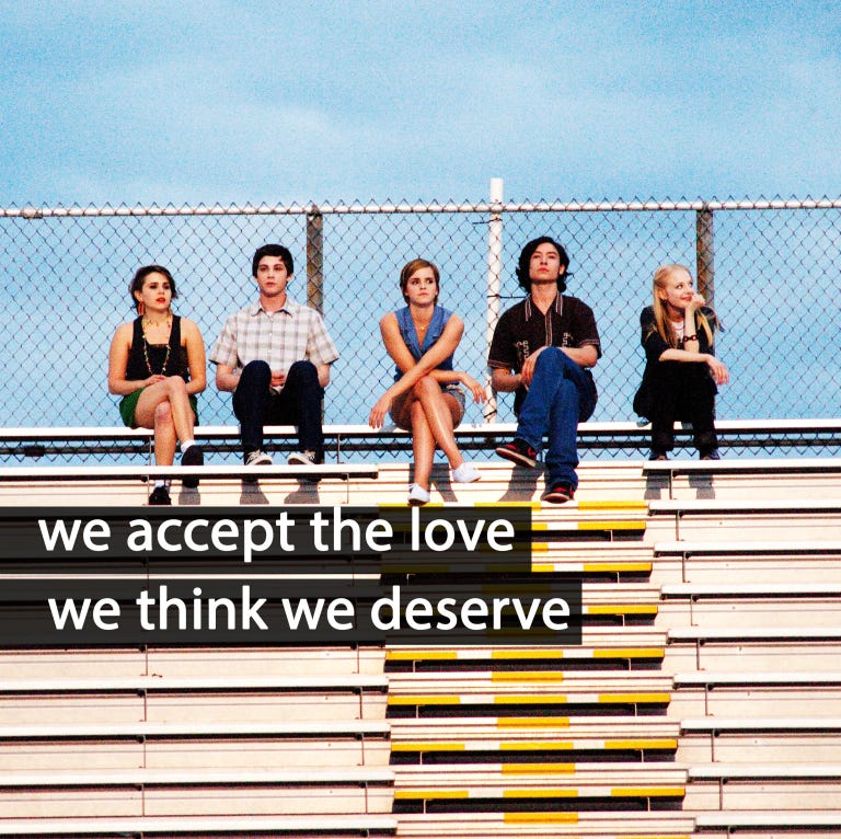 We Accept The Love We Think We Deserve Background