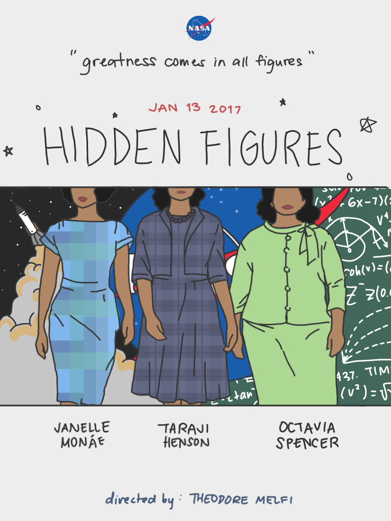 In Which A Friend and I Made A Hidden Figures Movie Poster | by Danilla ...