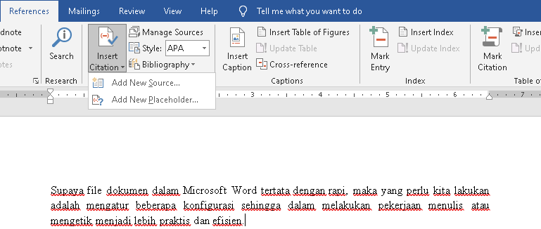 Menggunakan Citation di Microsoft Word | by Elsevenwriter | Medium