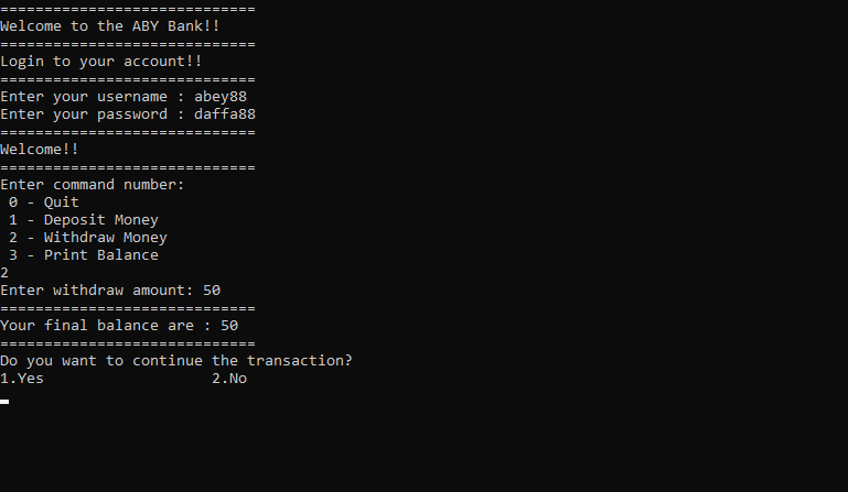 Sistem ATM Menggunakan Bahasa C++ | by Dafarbnn | Medium