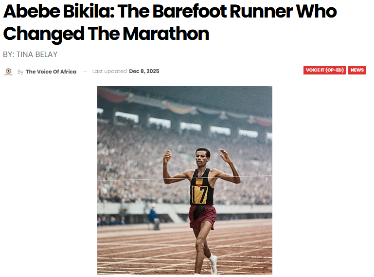 Abebe Bikila: The Barefoot Runner Who Changed the Marathon | by Tina ...