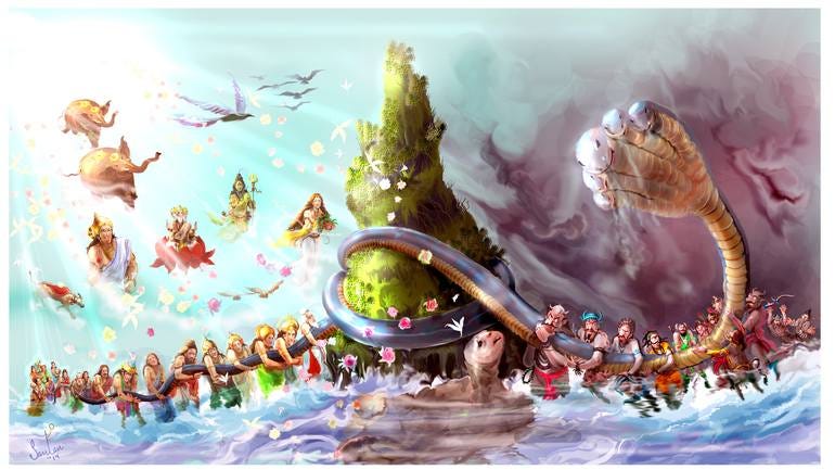 Samudra Manthan: Unveiling the Mysteries of the Churning Ocean | by ...