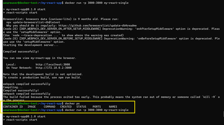 Multi-Stage Docker Builds for a React App on Azure: Step-by-Step Guide | by Olajide Salami | Nov ...