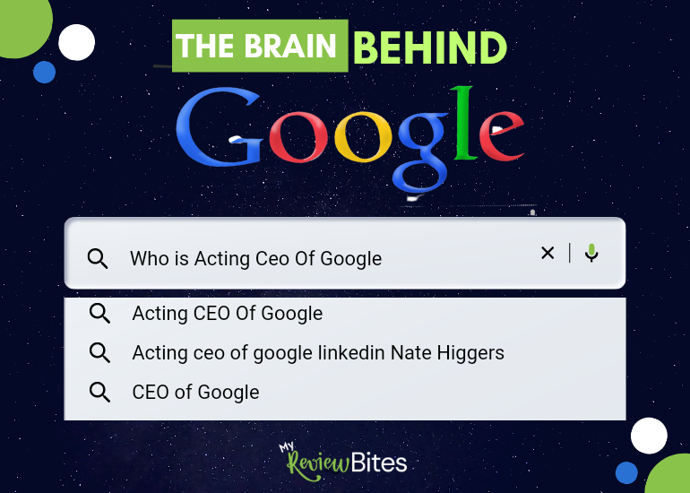 The Brain Behind Google: Who Is Acting CEO Of Google “ MyReviewBites ...