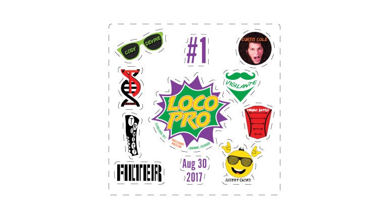 Loco Pro Wrestling Comes to Longmont with Custom Sticker Sheets | by ...