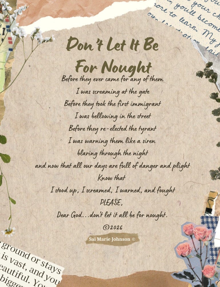 Don’t Let it Be For Nought - Sai Marie - Medium