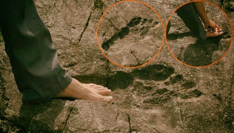 Giant Footprints Found In China Prove That Ancient Giants Walked Among ...