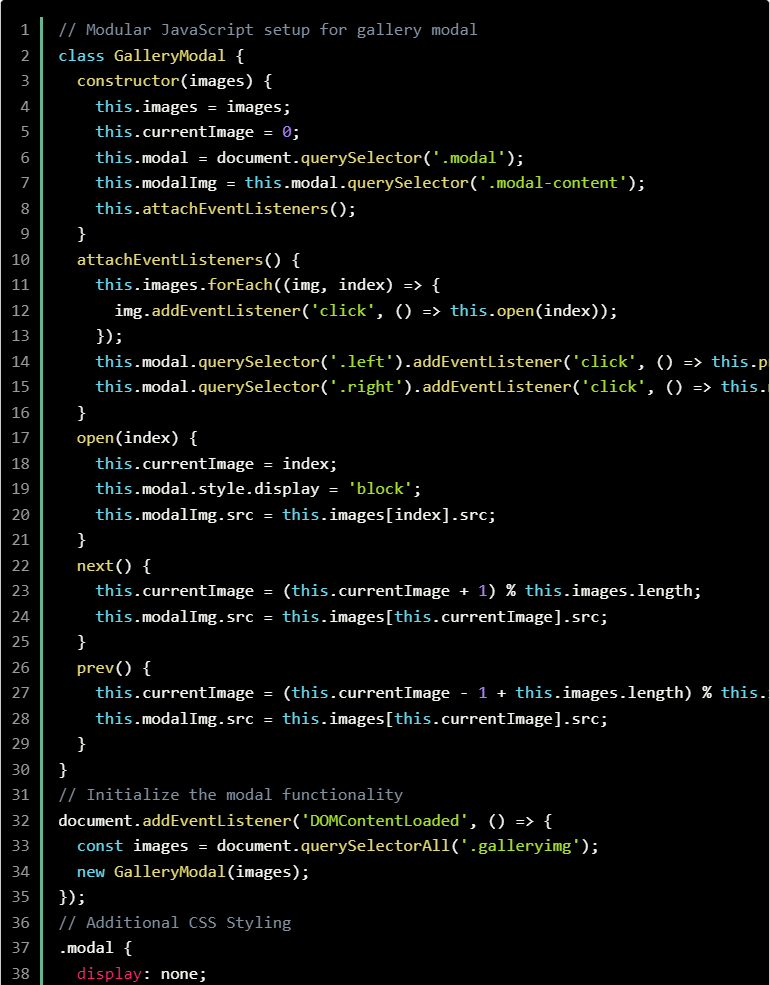 Creating Multiple Modals with Navigation for a Gallery Website | by ... Creating Multiple Modals with Navigation for a Gallery Website | by ...