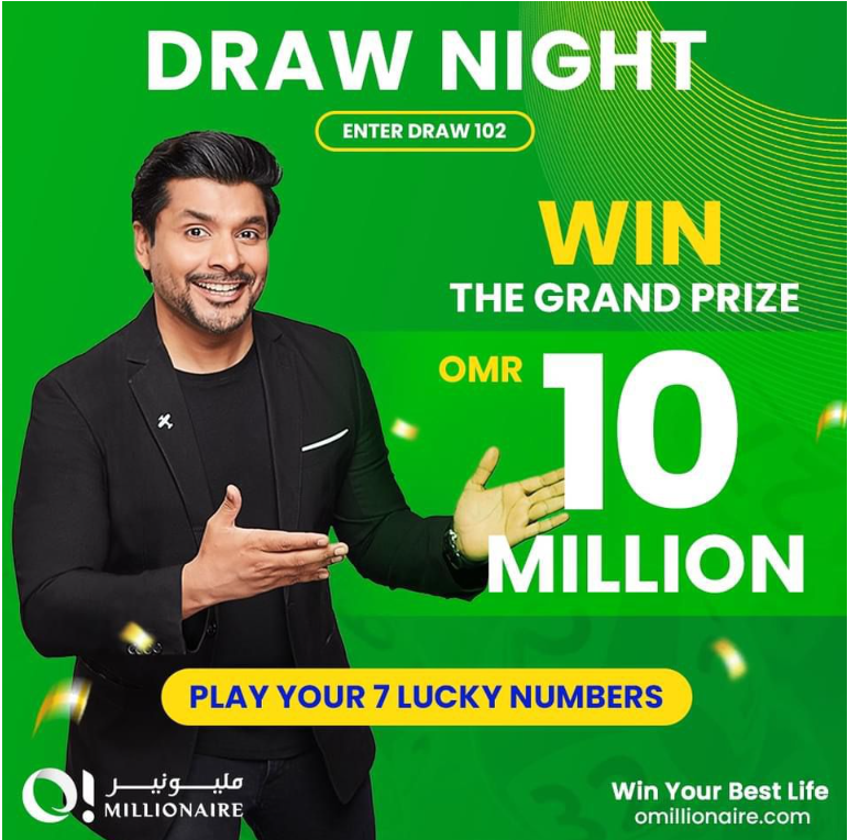 O! Millionaire’s Draw 102 Tonight: Chance to Win 10 Million OMR! - Damu ...
