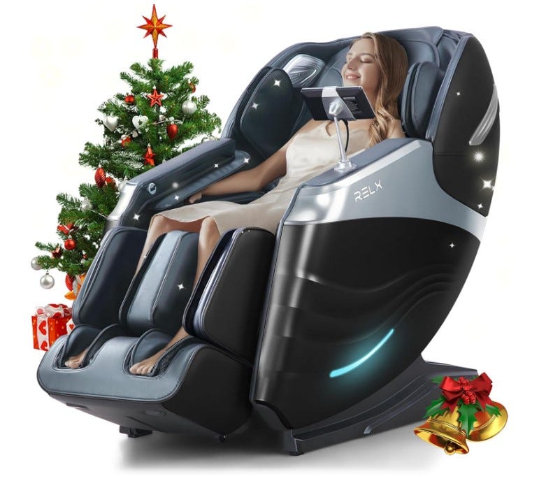 RELX Massage Chair Full Body Zero Gravity SL Track 4 Roller System ...