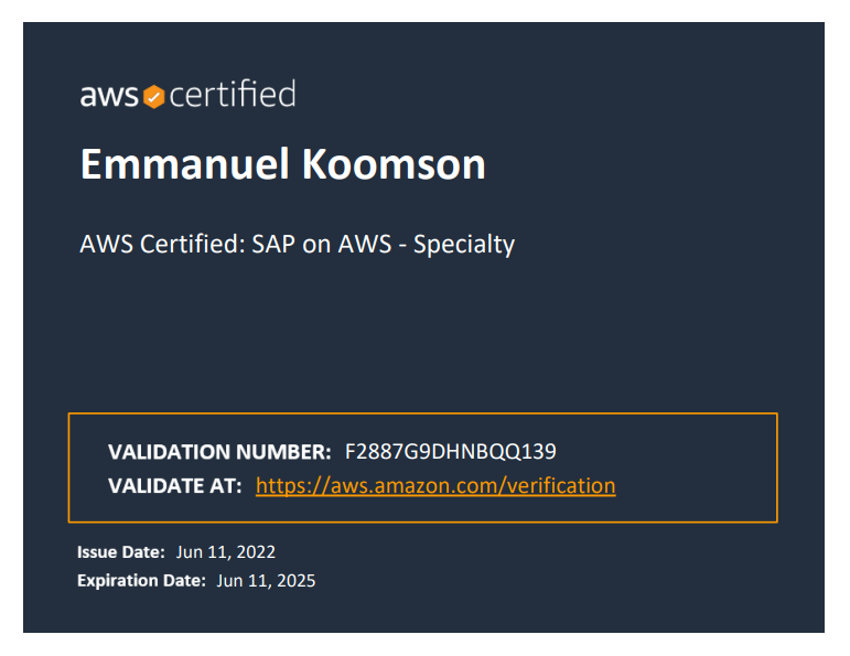 My AWS Certified: SAP on AWS — Specialty Exam Experience | by Emmanuel ...