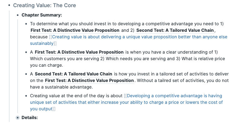 Creating value is delivering a unique value proposition better than ...