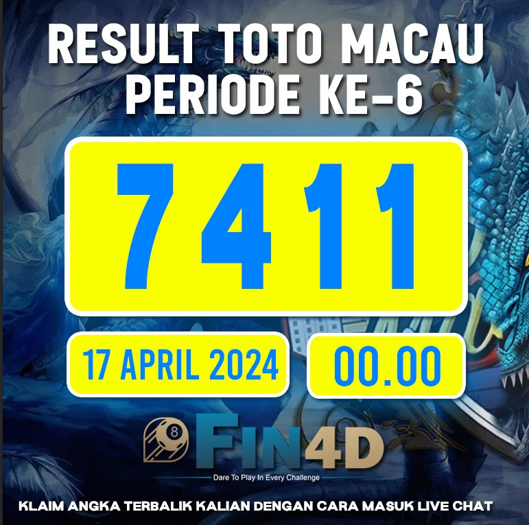 SAH DI ANGKA 7 4 1 1 data macau, keluaran macau, resut macau, hasil ...
