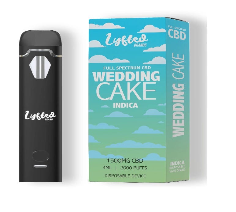 CBD WEDDING CAKE - Lytedbrands - Medium