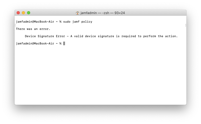 Device Signature Error : a magic button to fix the Jamf error | by La Clementine | Medium