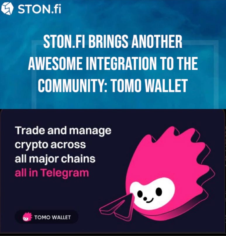 STON.fi Teams Up with Tomo Wallet for a New Integration | by Jay | Medium