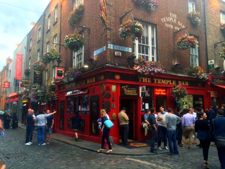 Temple Bar Dublin [ June 2016 ]. After having our dinner, finally we’re ...