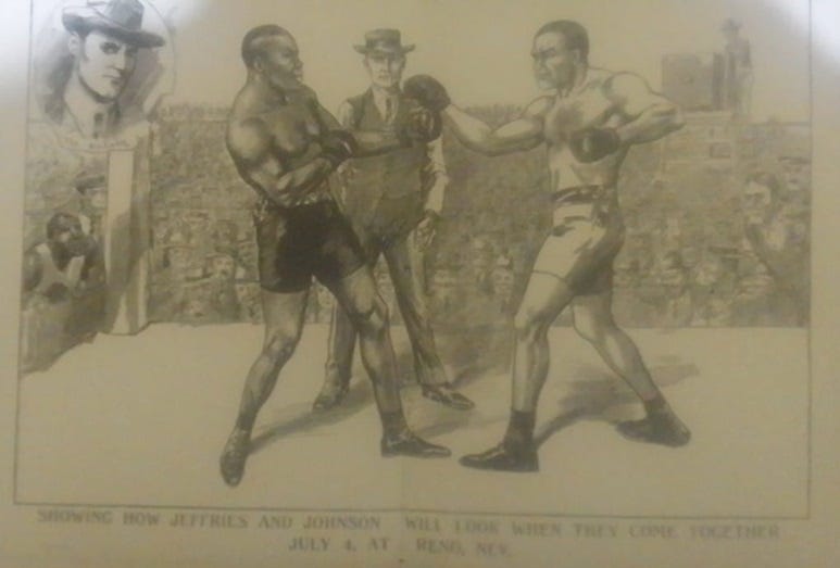 Boxing History: Jack Johnson vs Jim Jeffries | by Miguel Iturrate | Medium