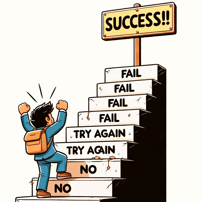 Climbing the Steps of Success: Embracing Failure on the Path to Triumph | by Clayton Myhill | Medium