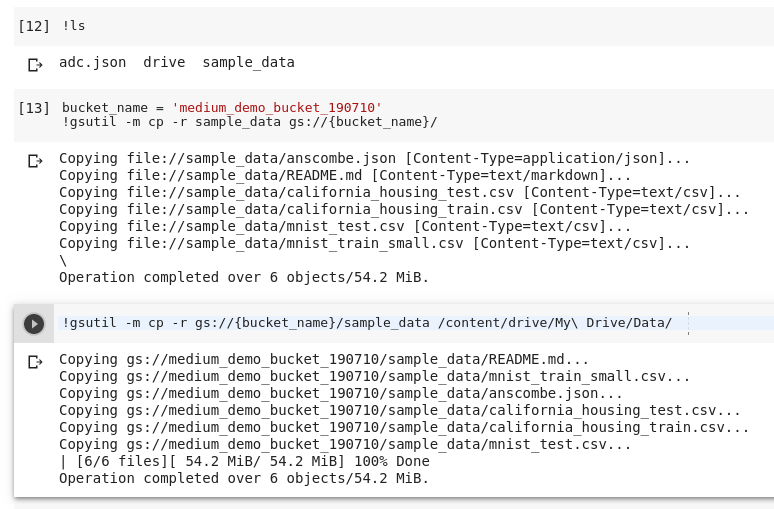 Sorry for the late response.. !gsutil -m cp -r… | by Philipp Lies | Medium