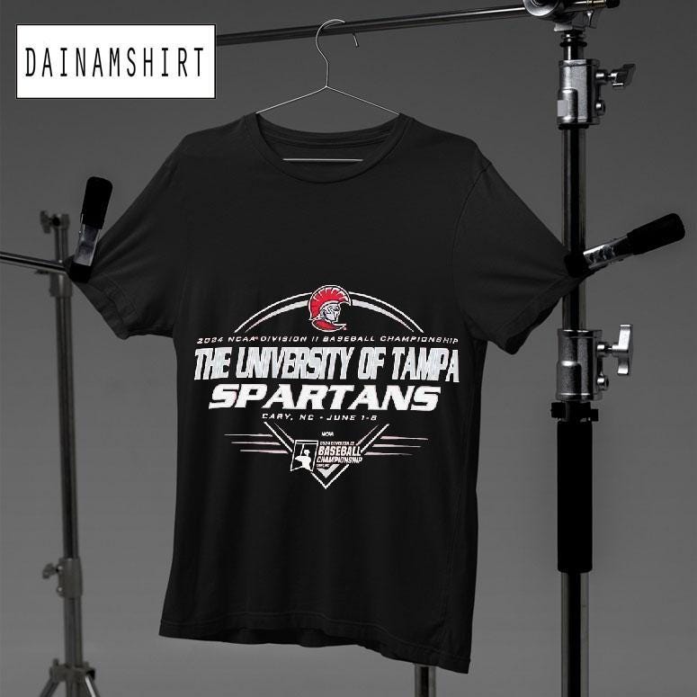 Ncaa Division Ii Baseball Championship The University Of Tampa Spartans 2024 Shirt - Mydad - Medium