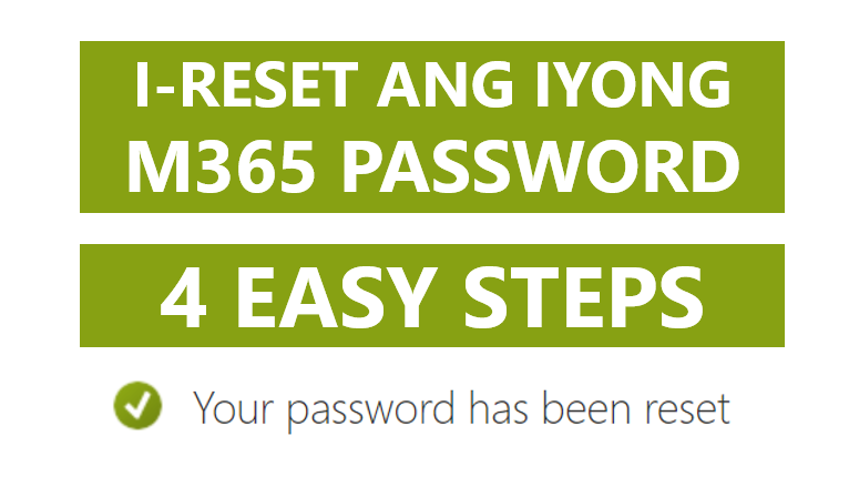 Paano i-reset ang iyong M365 account password (4 easy steps) | by ...