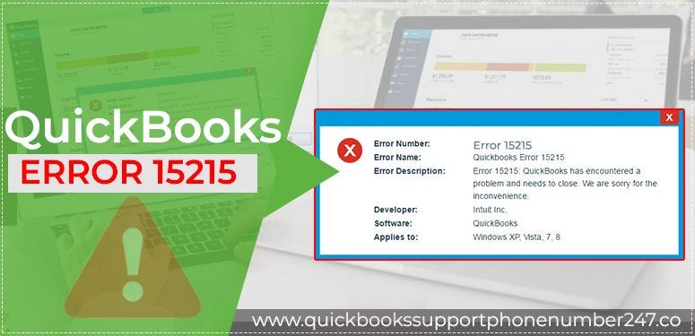 QuickBooks Error 15215: How to Fix It? | by james Daniel | Medium