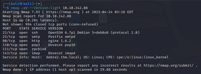 Nmap Post Port Scans & Protocols and Servers | by YCZHU | Medium