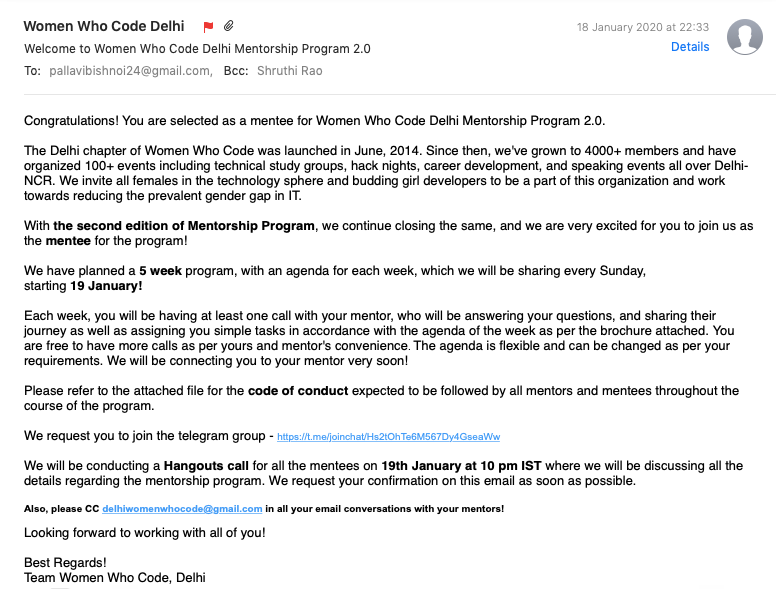 Of emails, Hangouts and lists!— Mentorship Program 2.0 Week 1 | by ...