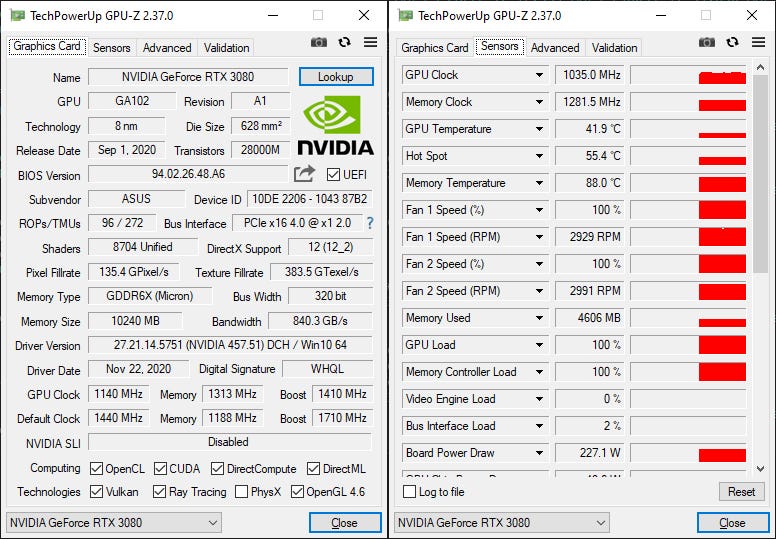 Nvidia GDDR6X Memory Temperature Monitoring With TechPowerUp GPU Z 2 37 Nvidia GDDR6X Memory Temperature Monitoring With TechPowerUp GPU Z 2 37