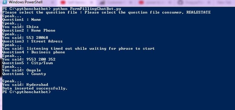 Form-Filling-Chat-Bot. Form filling Chatbot is a windows… | by ...