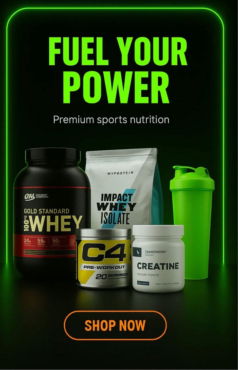 A powerful, minimalist promotional banner for a premium sports ...