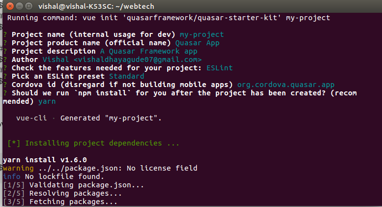 First day on working on Quasar Framework | by Vishal Dhayagude | Medium