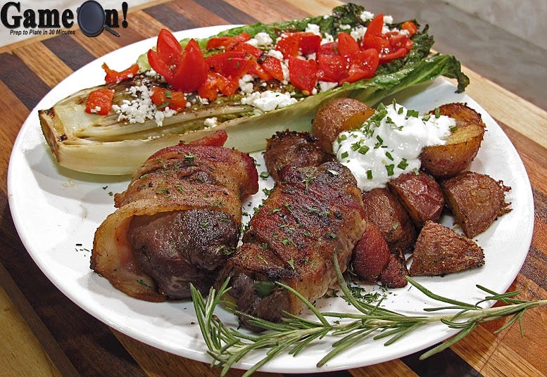 Bacon Wrapped Venison with Seasoned Potatoes | by The Food Channel ...