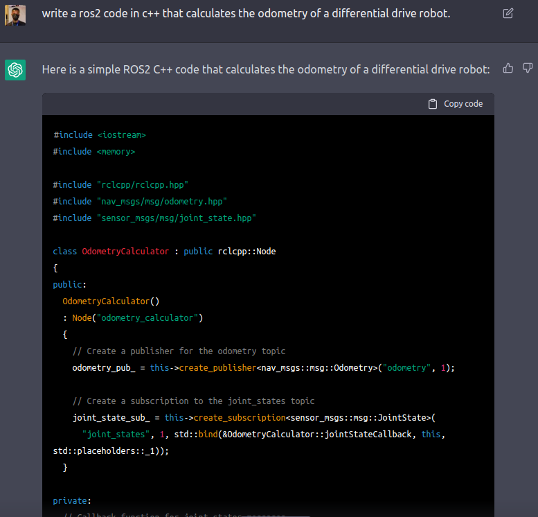 ChatGPT: The AI Bot That Programs Robot (ROS2) In Any Language | by Reflect Robotics | Medium