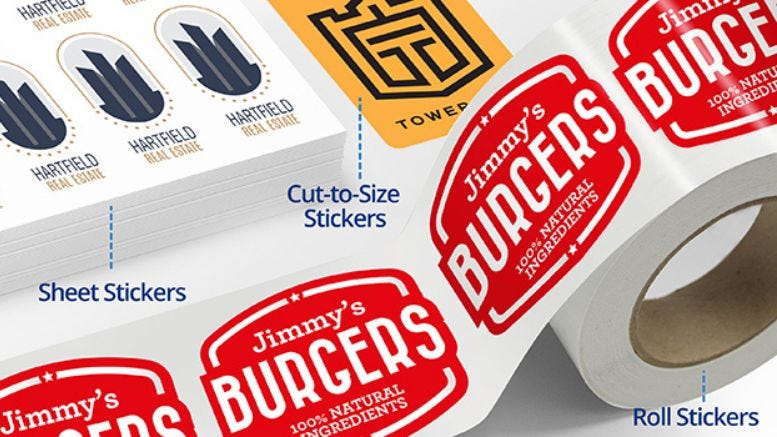 Die Cut Wholesale Roll Stickers | Die Cut Wholesale Sticker Printing ...
